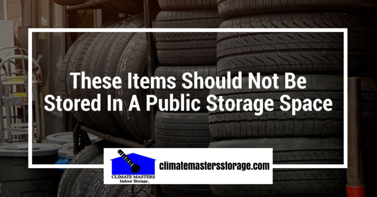 These Items Should Not Be Stored In A Public Storage Space