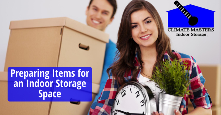 Preparing Items for an Indoor Storage Space
