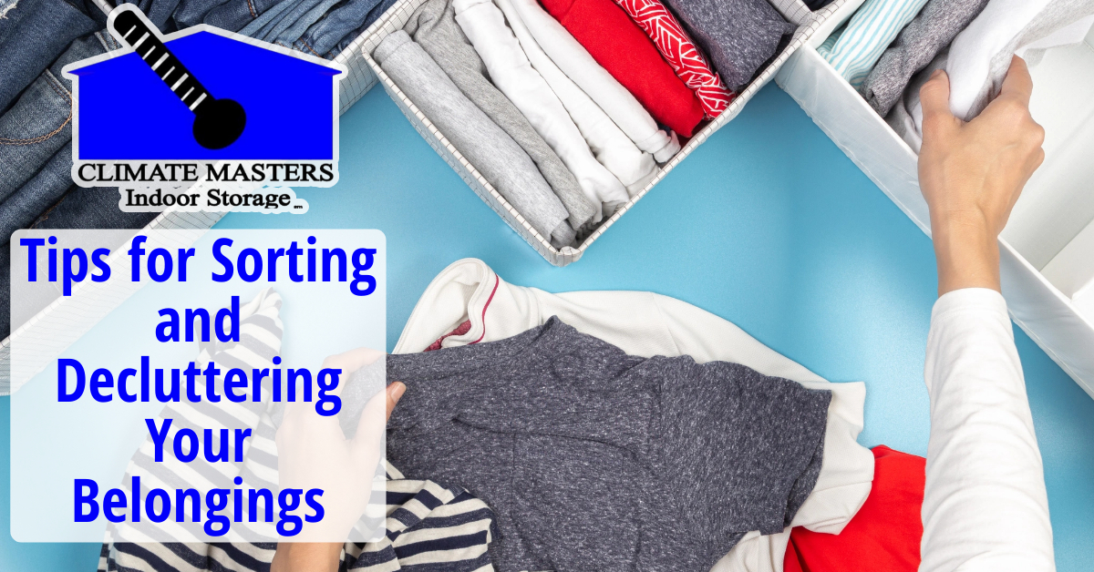 Tips for Sorting and Decluttering Your Belongings